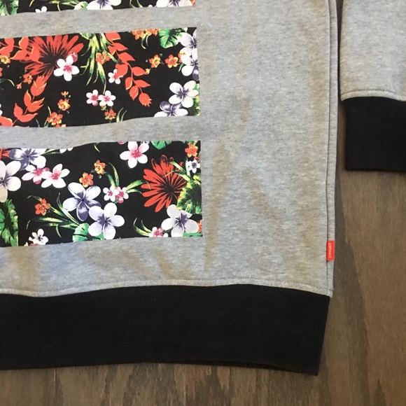 Asphalt | Sweaters | Asphalt Tropical Strom Grey Crew Neck Sweater ...